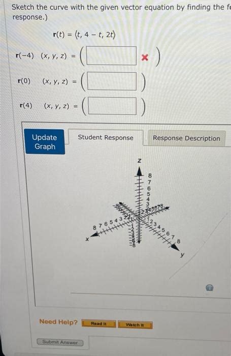 solved sketch the curve with the given vector equation by