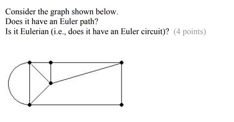 solved consider the graph shown below does it have an euler