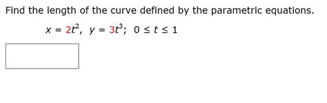 solved find the length of the curve defined by the