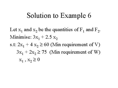 Linear Programming Problem Formulation References Anderson Sweeney Williams