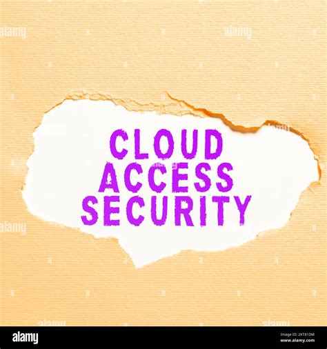 Hand Writing Sign Cloud Access Security Concept Meaning Protect Cloudbased Systems Data And