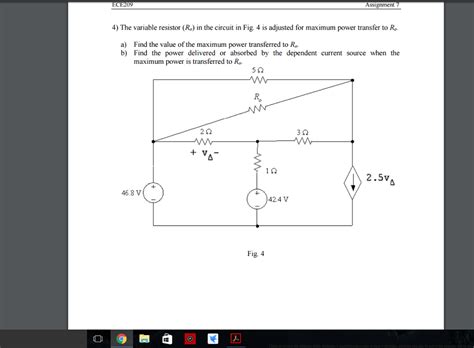 solved the variable resistor r 0 in the circuit in fig 4