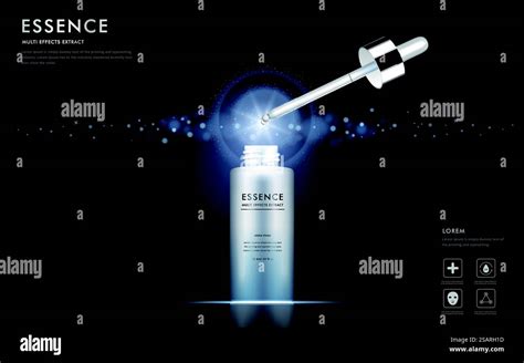 Essence Multi Effect Extract Container Stock Vector Image Art Alamy