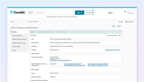 Cortellis Clinical Trials Intelligence Clarivate