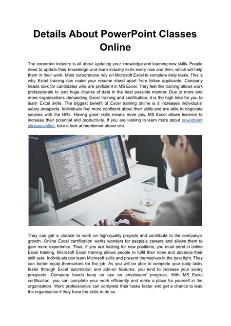 Ppt Details About Powerpoint Classes Online Powerpoint Presentation Free Download Id11834270