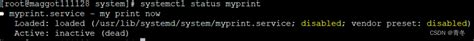 Linux Systemctl 详解and自定义 Systemd Unitsystemctl Unit Csdn博客
