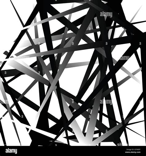 edgy pointed random overlapping shapes abstract art stock vector