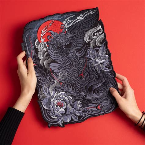 Phoenix Patch Back Patch Patches For Jackets Mythical Bird Fashion Patch Battle Jacket