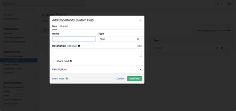 custom fields