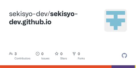Sekisyo Dev Github Io Index Html At Main Sekisyo Dev Sekisyo Dev Github Io GitHub