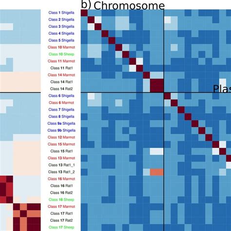 Heatmap Of The Pairwise Distances And The Corresponding Color Keys Of Download Scientific