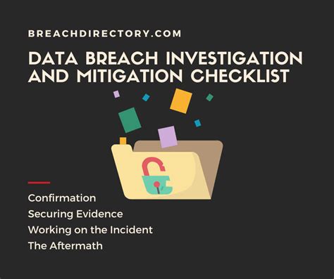 The Data Breach Investigation And Mitigation Checklist Breachdirectory Blog