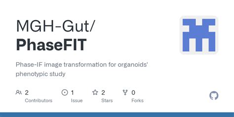 GitHub MGH Gut PhaseFIT Phase IF Image Transformation For Organoids Phenotypic Study