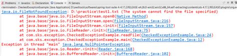 checked exception example java training school