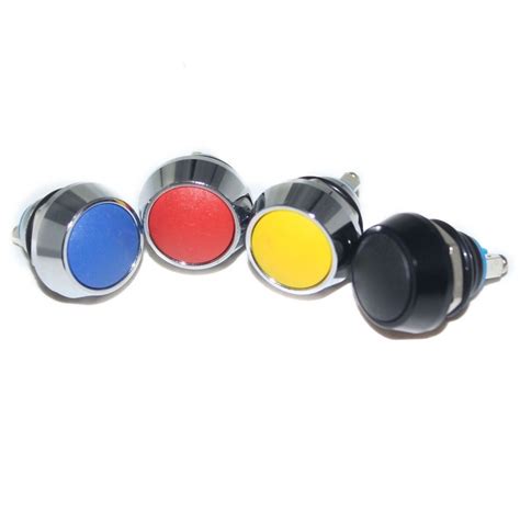 Switch Light Button Momentary Passing 12mm Button For Motorcycle Cod