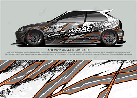 차량 비닐 스티커 및 자동차 일러스트 데칼 상징 모형을 위한 경주용 랩 디자인 벡터 템플릿 Psd 다운로드 디자인 자료 다운로드