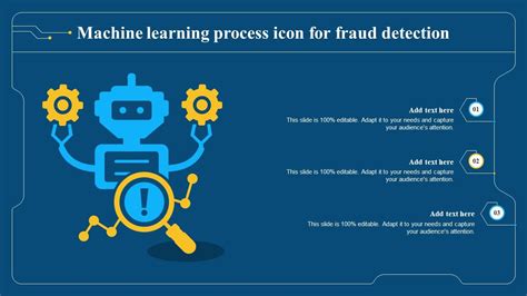Machine Learning Process Icon For Fraud Detection Ppt Sample