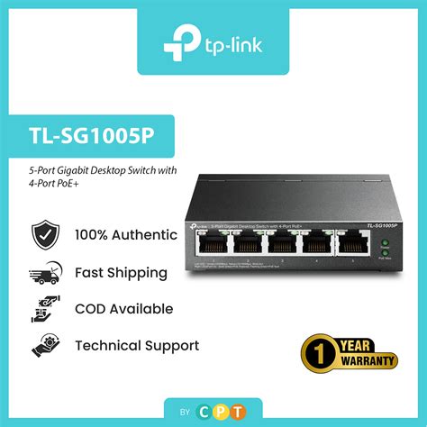 Tp Link TL SG P Port Gigabit Desktop Switch With Port PoE Shopee Philippines