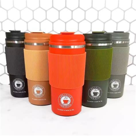 خرید و قیمت تراول ماگ یا ماگ سفری دورسیلیکونی حجم 500 میلی لیتر کیفیت