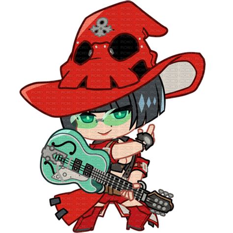 Chibi Ino Guilty Gear Strive Cool Guitar I No Cute Anime
