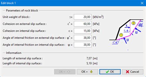 Parameters Polygonal Slip Surface Program Rock Stability Online Help GEO5