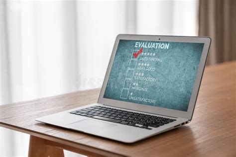 Customer Satisfaction And Evaluation Analysis On Modish Software Computer Stock Image Image Of