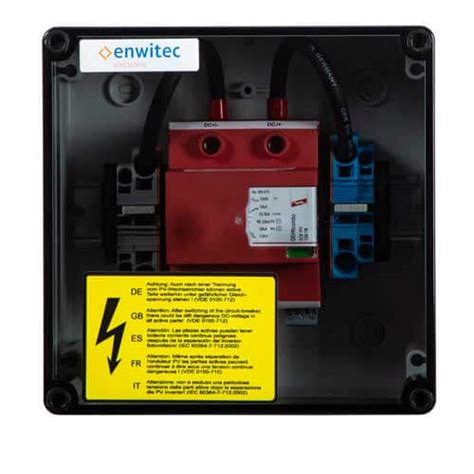 Enwitec Overspanningsbeveiliging Dc Type I Ii 1 Mppt Klemmen 5939