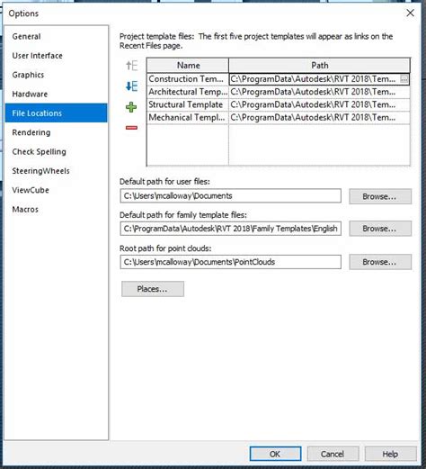 Customise Revit Home Screen Template List Man And Machine