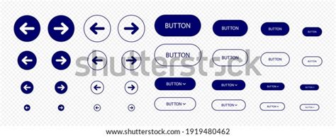 Set Vector Ui Kit Buttons User Stock Vector Royalty Free 1919480462