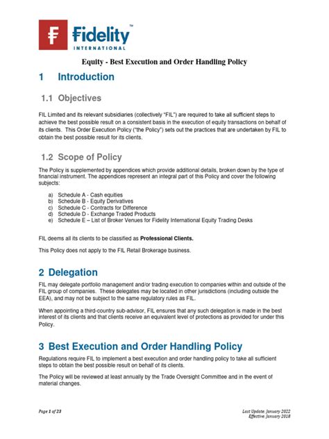 best execution and order handling summary policy equity pdf