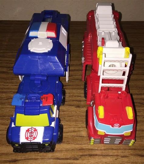 Playskool Transformers Rescue Bots Chase Capture Claw W Heatwave Hook And Ladder 1981905093