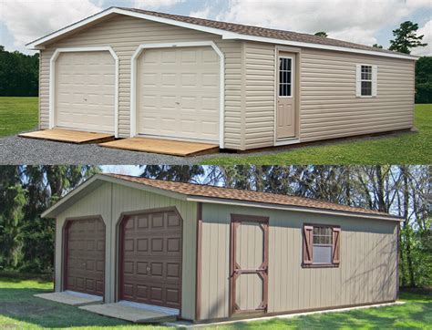 Custom Order A Two Car Modular Garage Get One In 4 Weeks After Site