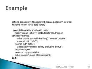 Utility Procedures In SAS PPT