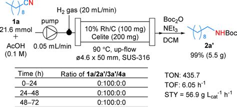 72 H Continuous‐flow Selective Synthesis Of A Primary Amine Download Scientific Diagram