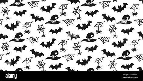 Halloween Cute Vector Seamless Pattern Texture Stock Vector Image And Art