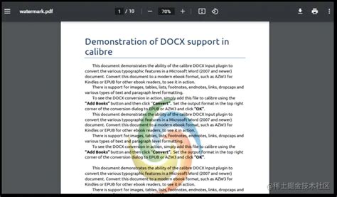 用代码实现为 Pdf 添加水印功能！aspose快速搞定在各种情况下，添加水印以显示 Pdf 文档的状态，例如草稿、手稿 掘金