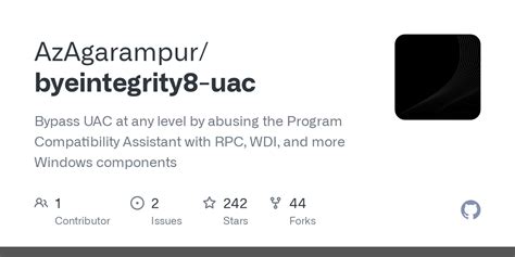 GitHub AzAgarampur Byeintegrity Uac Bypass UAC At Any Level By Abusing The Program