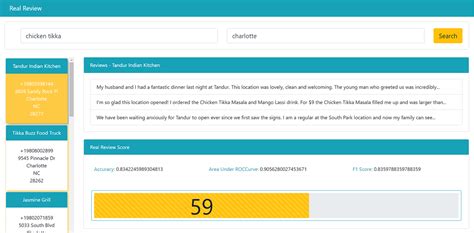 Realreview — Ai Model Based Blazor Net C Client Web App To Readreview Restaurant Reviews To