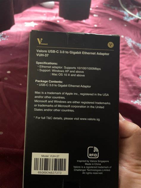 Valore Ethernet Adapter USB C Computers Tech Parts Accessories Cables Adaptors On Carousell