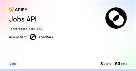 Jobs Api Api Deprecated · Apify