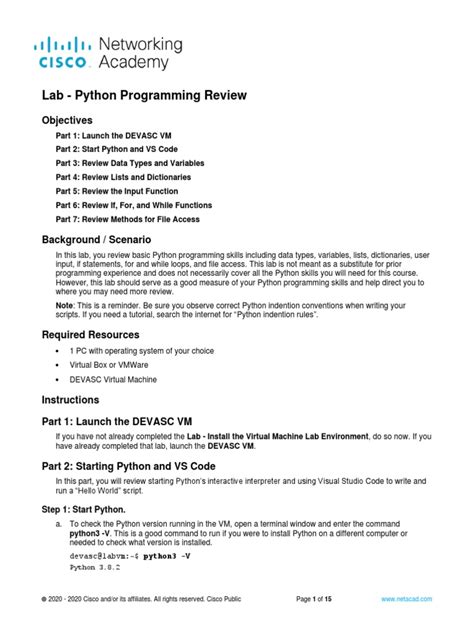 133 Lab Python Programming Review Pdf