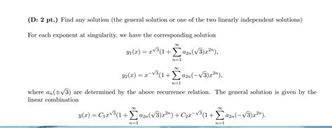Solved Consider The Second Order Linear Equation X 2 X 4 Chegg Com