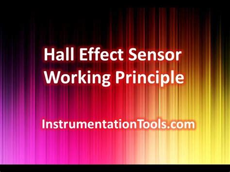 Instrumentation Tools On Linkedin Hall Effect Sensor Working Principle