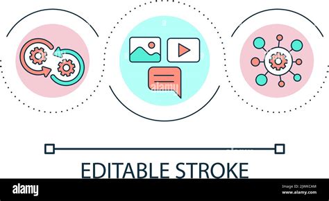 content loop concept icon stock vector image and art alamy