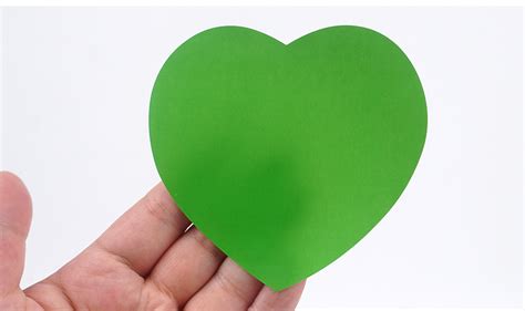 2p 컬러 하트 스티커 1장 10cm 젠트레이드