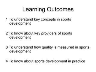 Intro Sports Development1 Ppt
