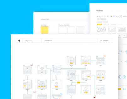 UX Flow Wireframe Prototyping System Behance