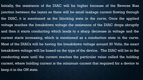 A Presentation On Diac In Electronics Pdf