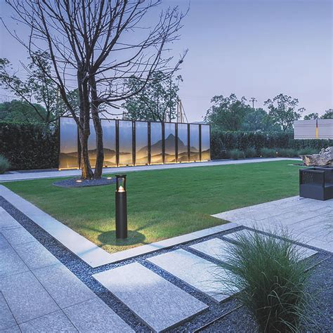 Led Street Light Bollard 4 9w 3000k 330lm 120° Ip54 40cm Sandblack