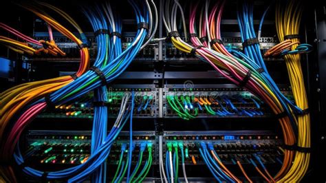 Infrastructure Cabling Network Stock Illustration Illustration Of